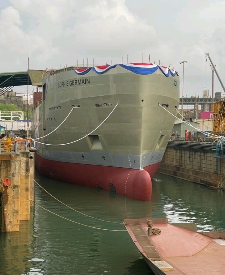 Launching Ceremony of Sophie Germain for France - Colombo Dockyard ...